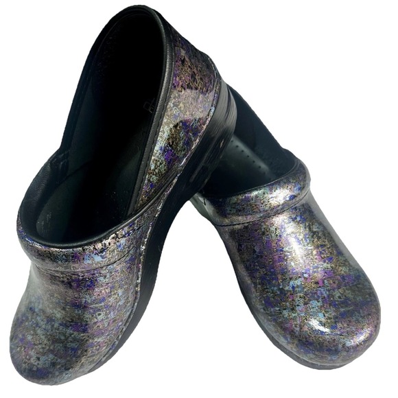 Dansko | Shoes | Dansko Metallic Leather Clogs Professional Comfort ...